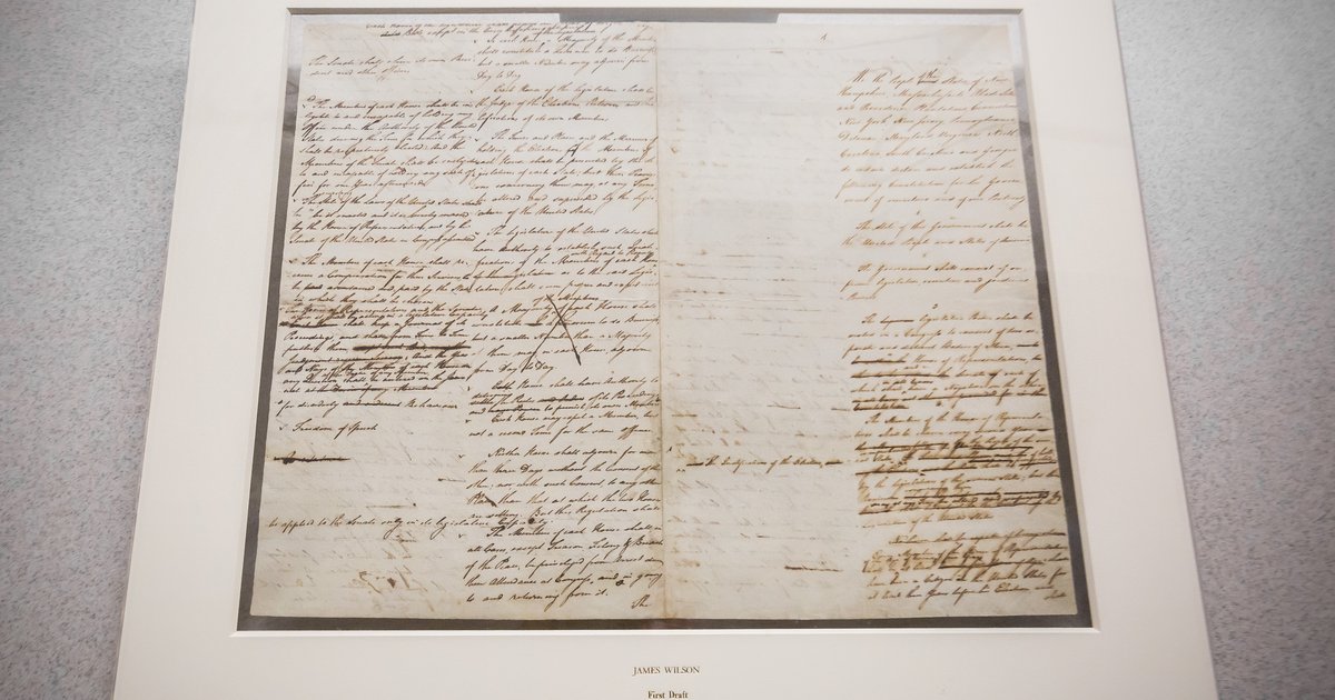Rare, handwritten drafts of U.S. Constitution rewrite document's ...