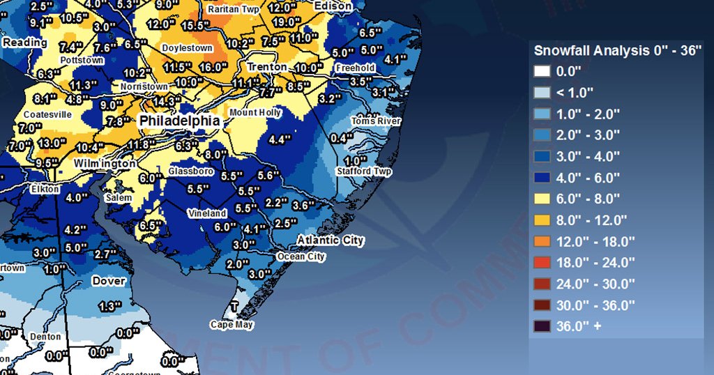 Updated, expanded totals: How much snow fell near you? | PhillyVoice