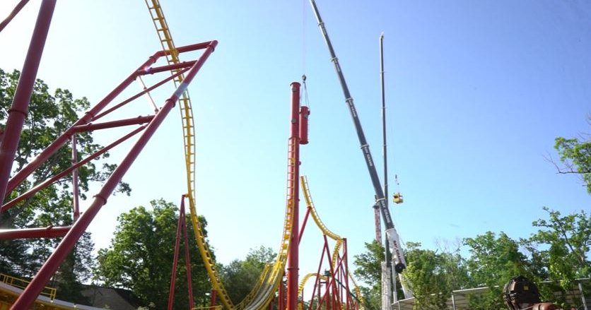 Six Flags in New Jersey nearing completion of first 'super boomerang ...