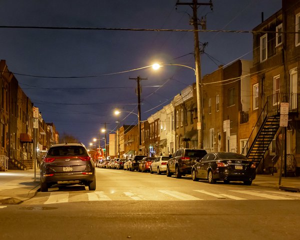 Philadelphia Street Lamps The Newer Bright White LED Street Lights Are