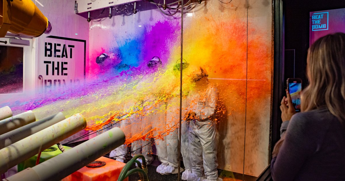 At Beat The Bomb, those who fail to complete the escape room get doused ...
