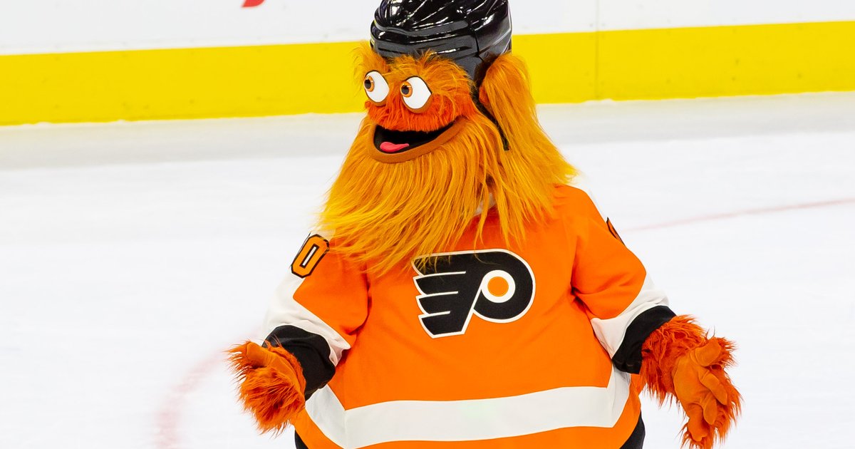 Can Flyers mascot Gritty actually talk? We analyzed his many TV ...