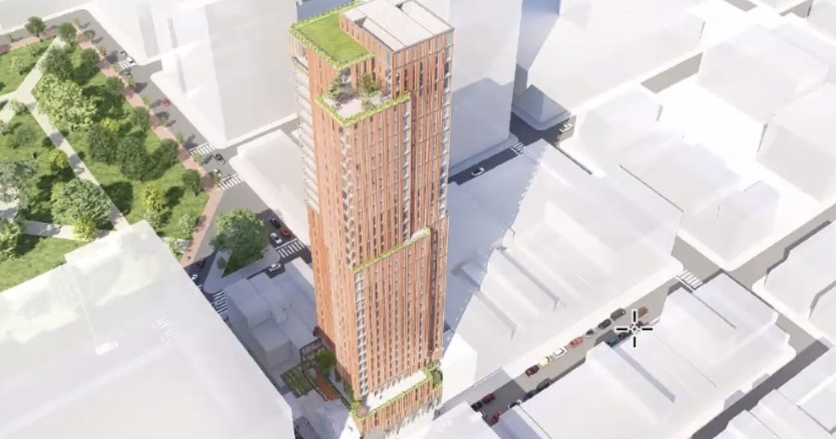 Pearl Properties proposes residential tower for vacant lot on Jewelers ...