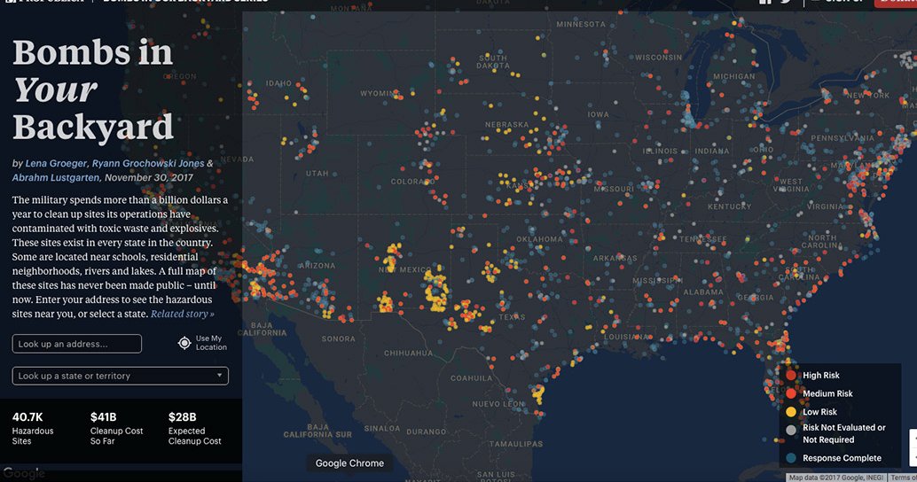 Bombs in your backyard: ProPublica tool maps contaminated military ...