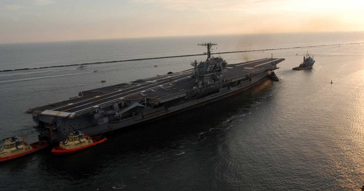 USS John F. Kennedy to leave Navy Yard in South Philly for final voyage ...