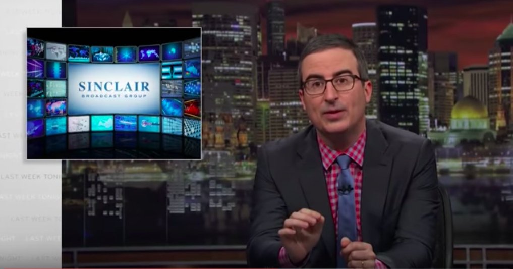 John Oliver takes on the Sinclair 'false news' promo invading local ...