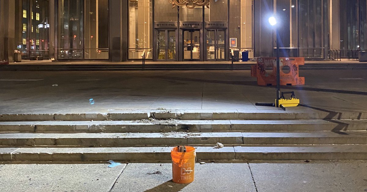 Controversial Frank Rizzo statue removed from Municipal Services ...