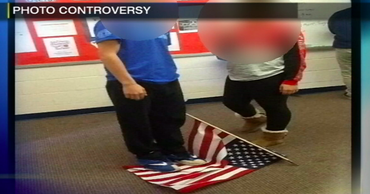 Pa. school investigating photo of student stepping on American Flag ...