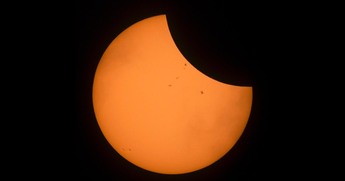 The solar eclipse is now officially visible in the Philadelphia region ...
