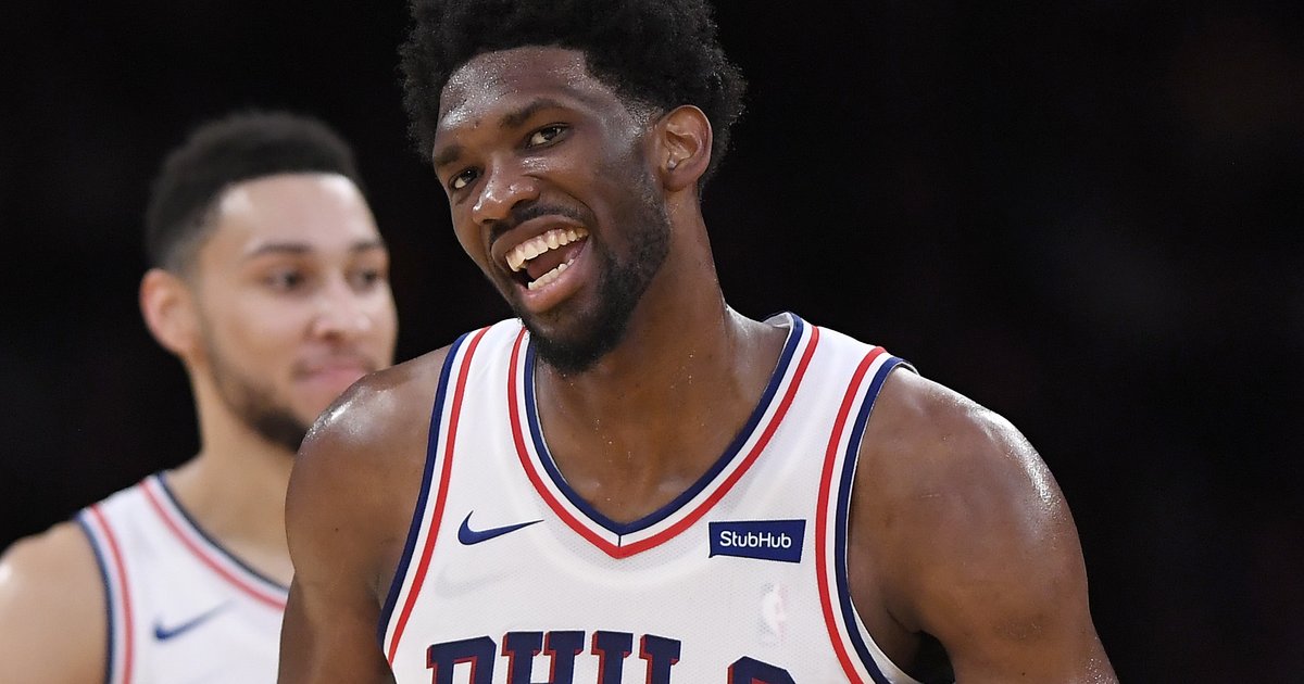Joel Embiid had a very nice postgame interview after career game ...