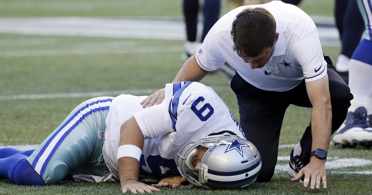 Cowboys QB Tony Romo injured, RB Ezekiel Elliott visits pot dispensary ...