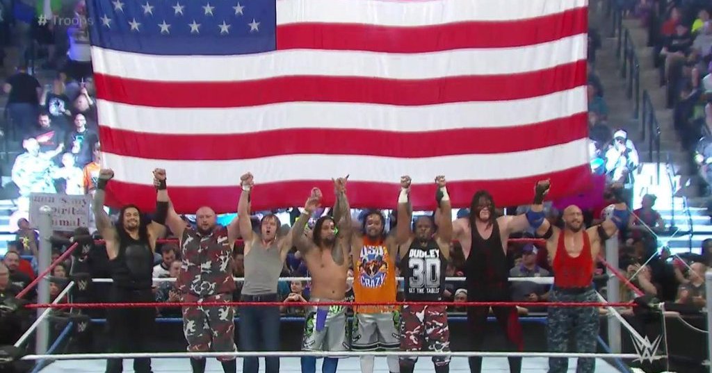 2015 WWE Tribute to the Troops: Reigns and Ambrose lead their team to ...