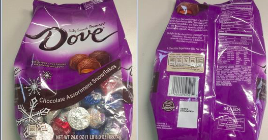 Mars Chocolate recalls holiday Dove candy due to allergy concerns ...