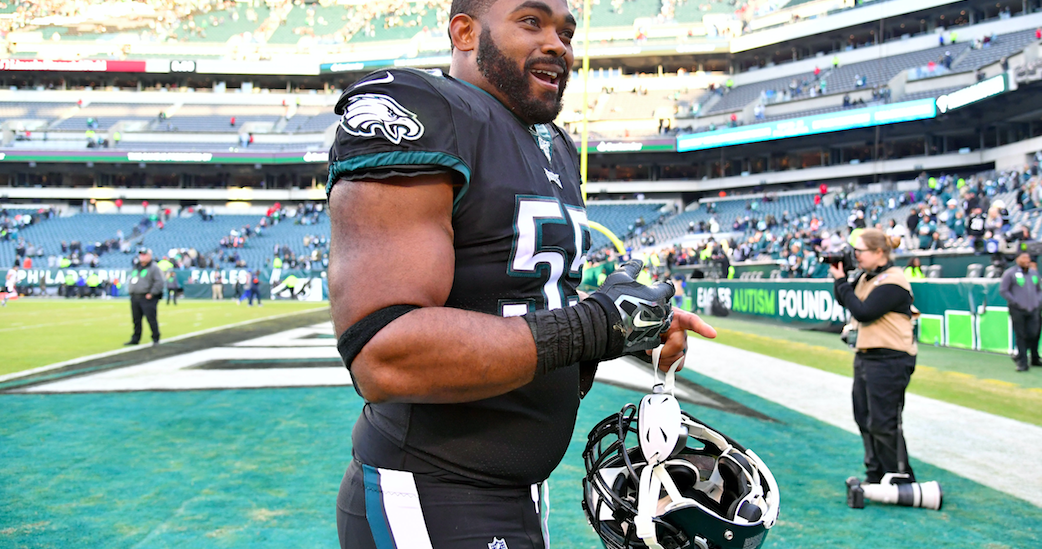 Eagles' Brandon Graham teases 'sad' Cowboys fan in post-game interview ...