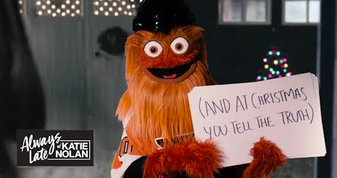 Gritty delivers 'honest' Christmas message to ESPN's Katie Nolan ...