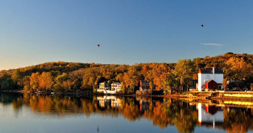 Bucks County hot air balloons named best way to see fall colors ...