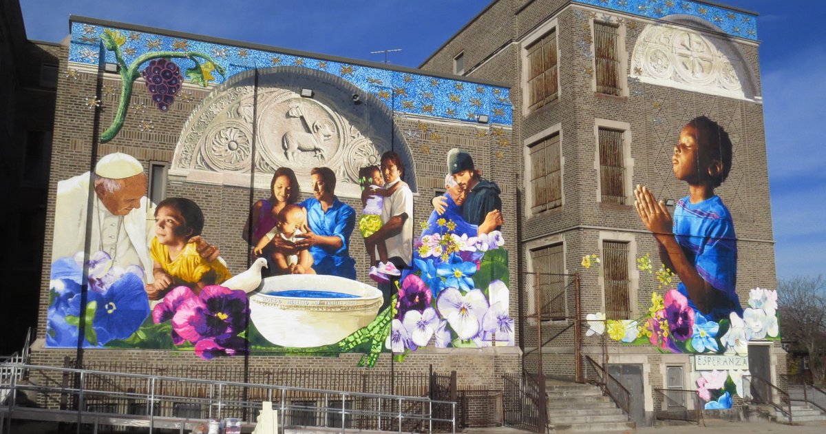 Mural painted by Pope Francis, others to be dedicated Monday | PhillyVoice