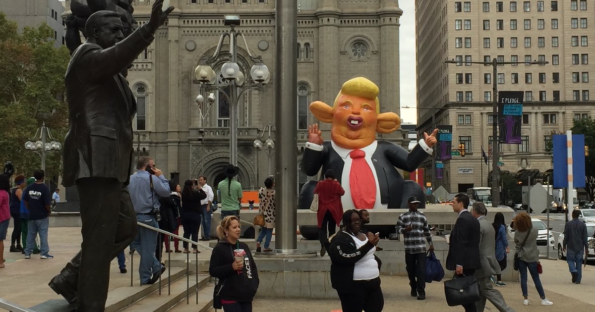 WATCH: 'Trumpy the Rat' comes to Philly to celebrate Frank Rizzo's ...