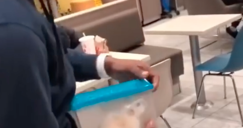Viral video shows man releasing rat in Newark McDonald's | PhillyVoice