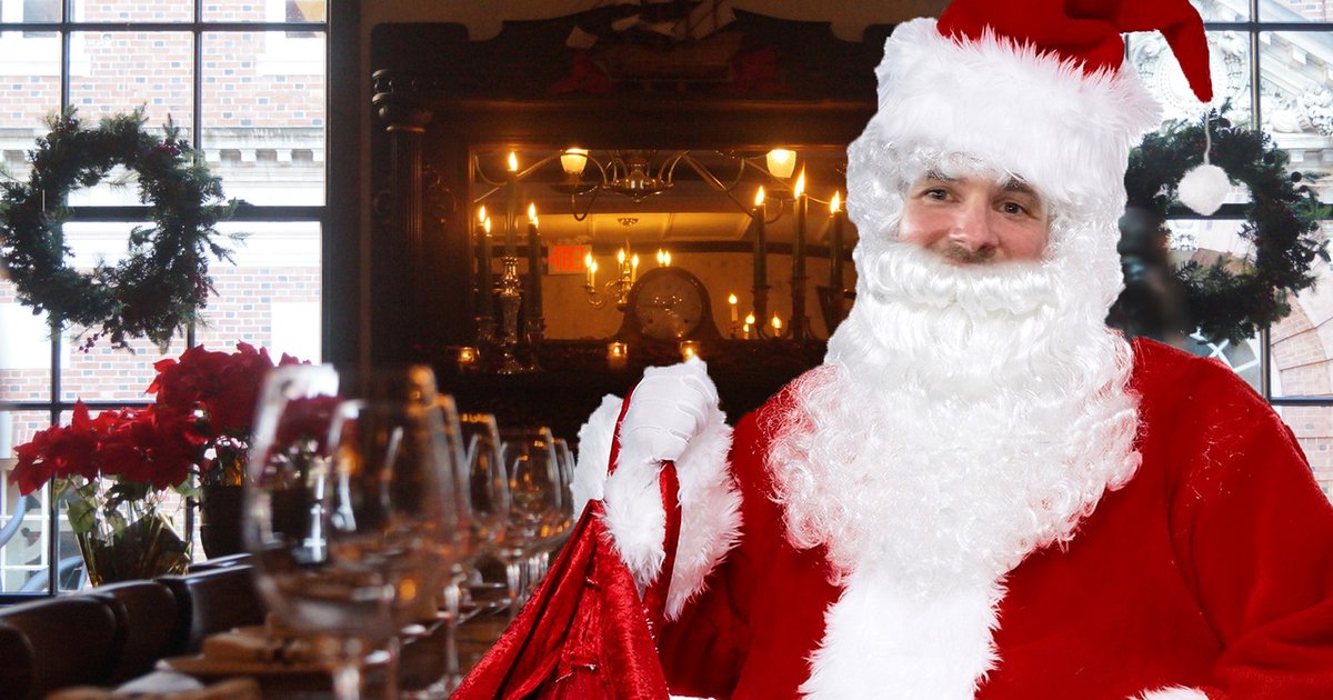 Pose for photos with Nick Elmi dressed as Santa, decorate cookies at ...