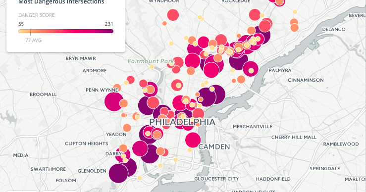 Map finds Philadelphia’s most dangerous intersections – The 215 Blog