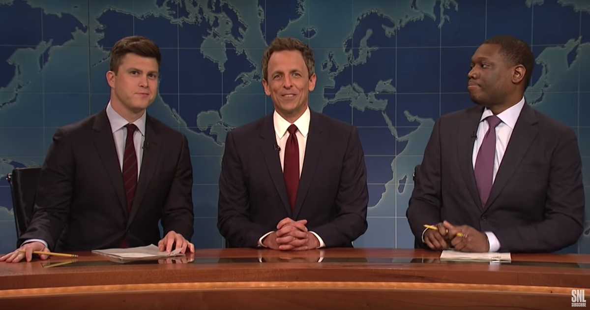 Seth Meyers hosted 'SNL' and appeared on 'Weekend Update' without ...