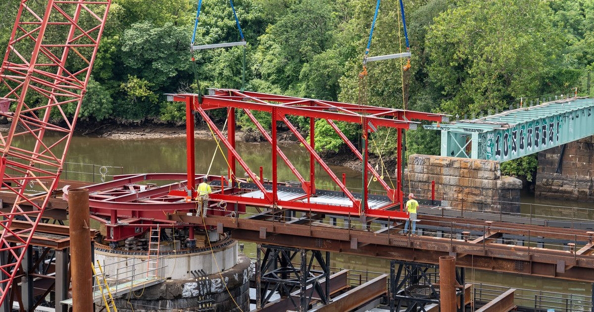 New swing bridge connecting Bartram's Garden to Grays Ferry nears ...