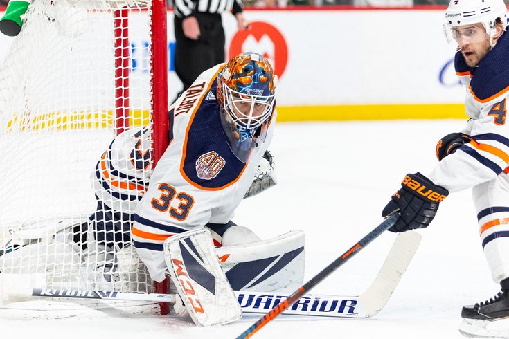 Flyers acquire Carter Hart's mentor, goalie Cam Talbot, from Edmonton ...