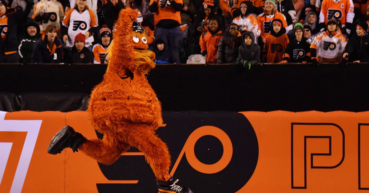 Gritty was ejected from the Flyers-Penguins game for streaking ...