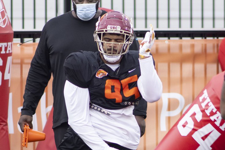 Eagles select USC DT Marlon Tuipulotu with 189th pick of 2021 NFL Draft ...