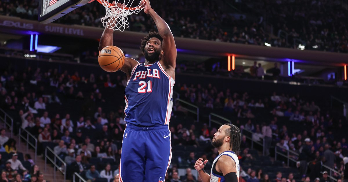Sunday stats: Joel Embiid's first dunk, VJ Edgecombe doing it all as ...
