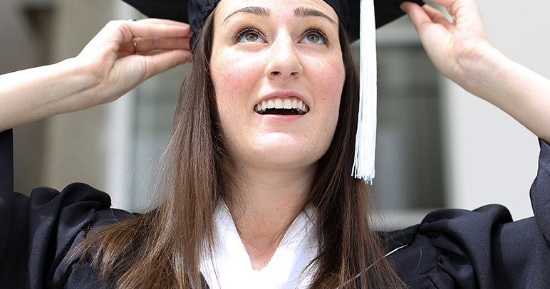 Rachel Hall walks back from the brink of death to get diploma from ...