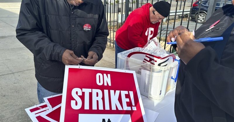 Aramark workers strike at Citizens Bank Park, Wells Fargo Center and ...