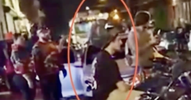 Police make arrest after biker smashes car's rear windshield, points gun at driver near City ...