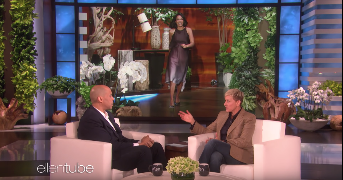 NJ Senator Cory Booker gushes over girlfriend Rosario Dawson to Ellen ...