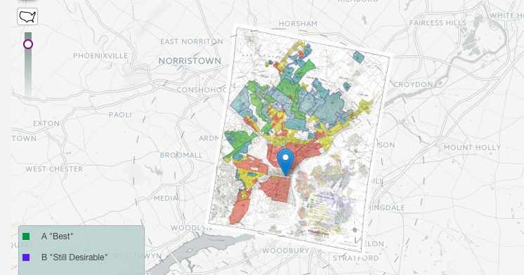 New Deal era map shows zones of Philly segregation, prosperity ...