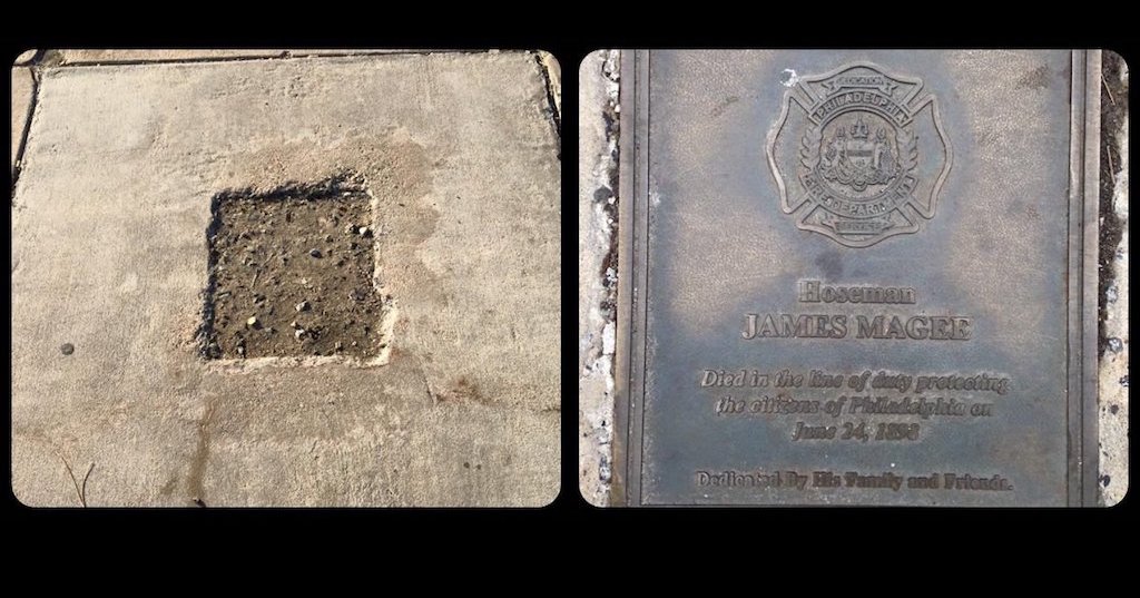 Plaque for fallen firefighter stolen in North Philly | PhillyVoice