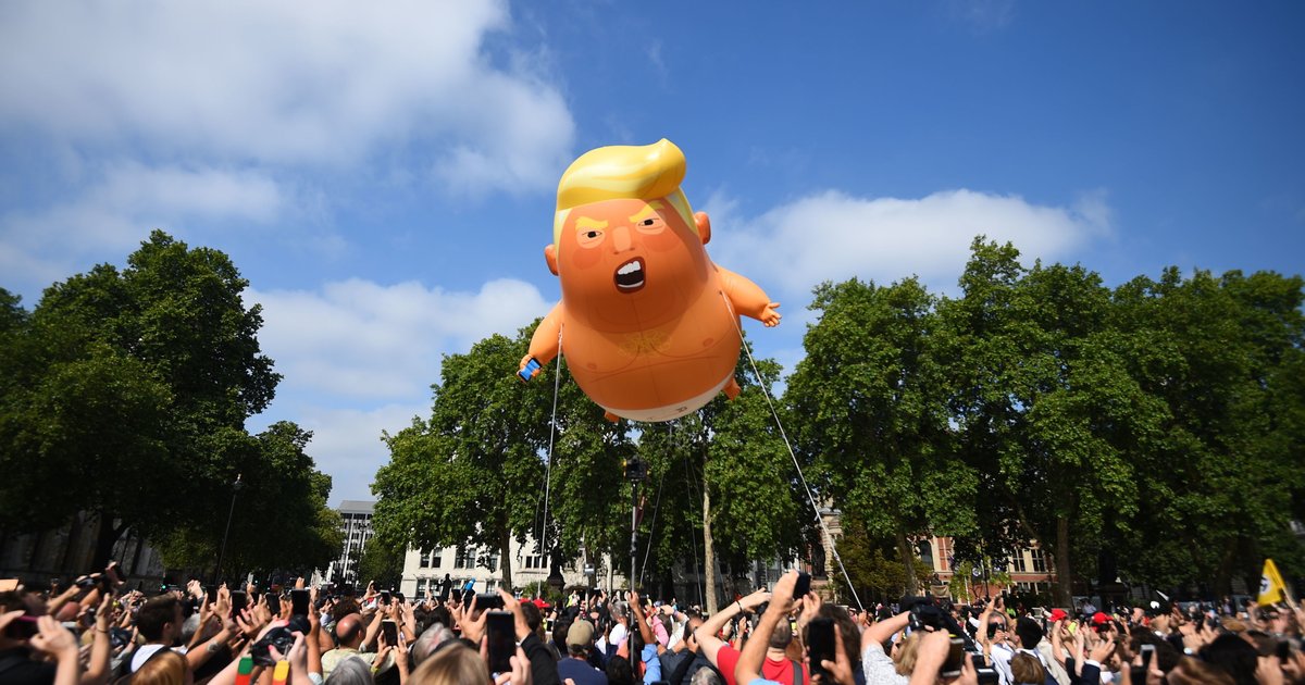 Baby Trump balloons arrive in New Jersey, prepare for flight next month ...