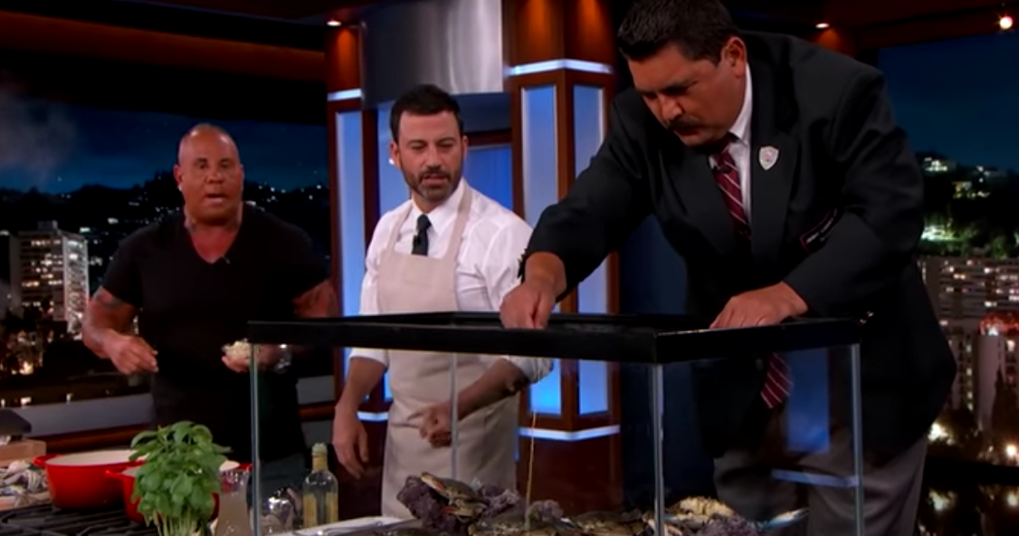 WATCH: South Philly chef teaches Jimmy Kimmel how to cook crabs ...